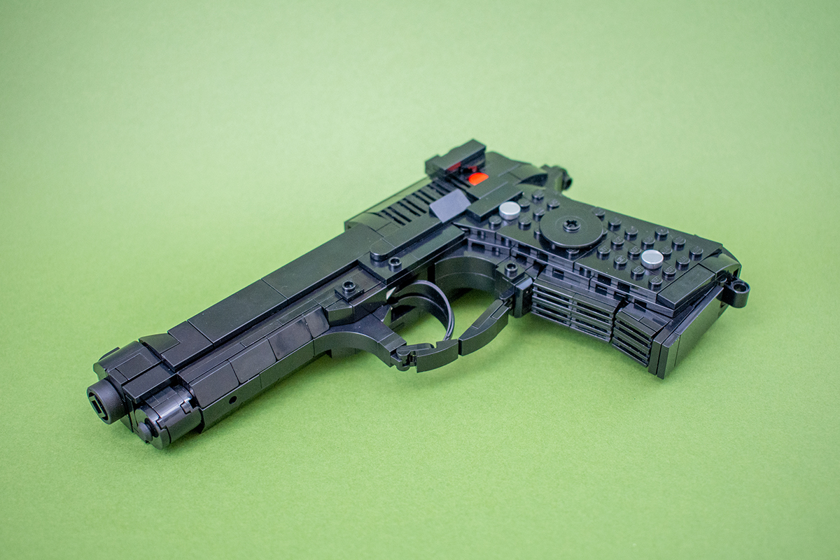 Beretta M9 (1:1), a LEGO Brick Replica by Cole Edmonson